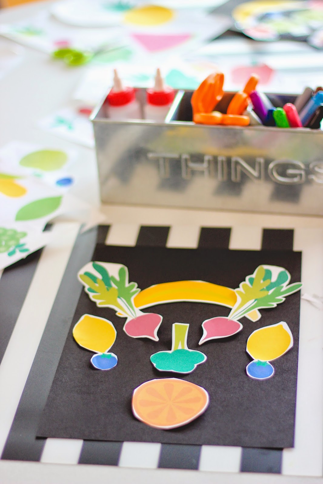 Kids Food Face Collages - Crate&Kids Blog