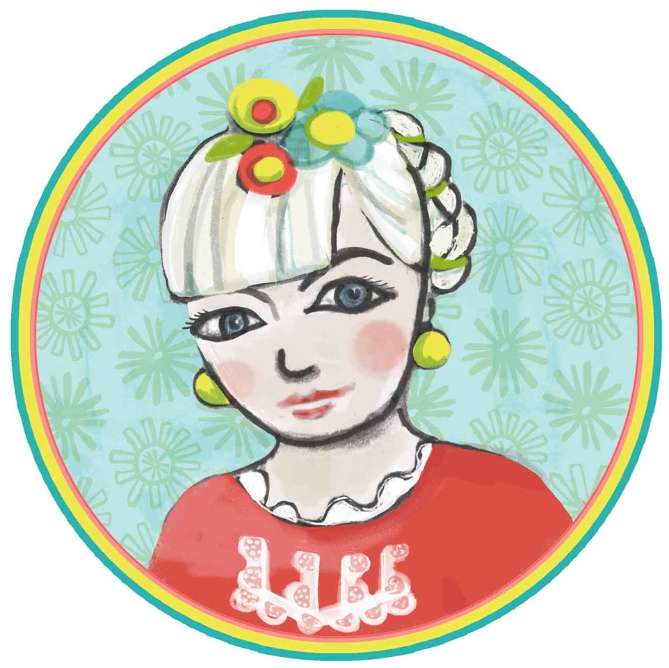 illustrated candice blansett cummins red - Crate&Kids Blog