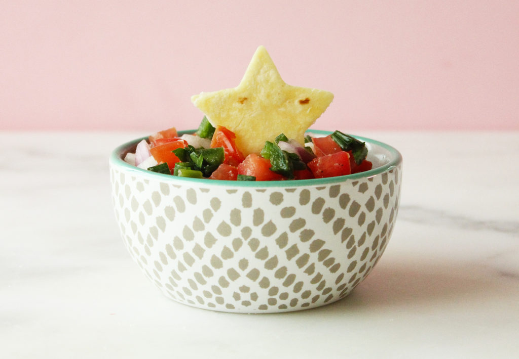 Pico de Gallo Recipe with Homemade Star Chips - Crate&Kids Blog