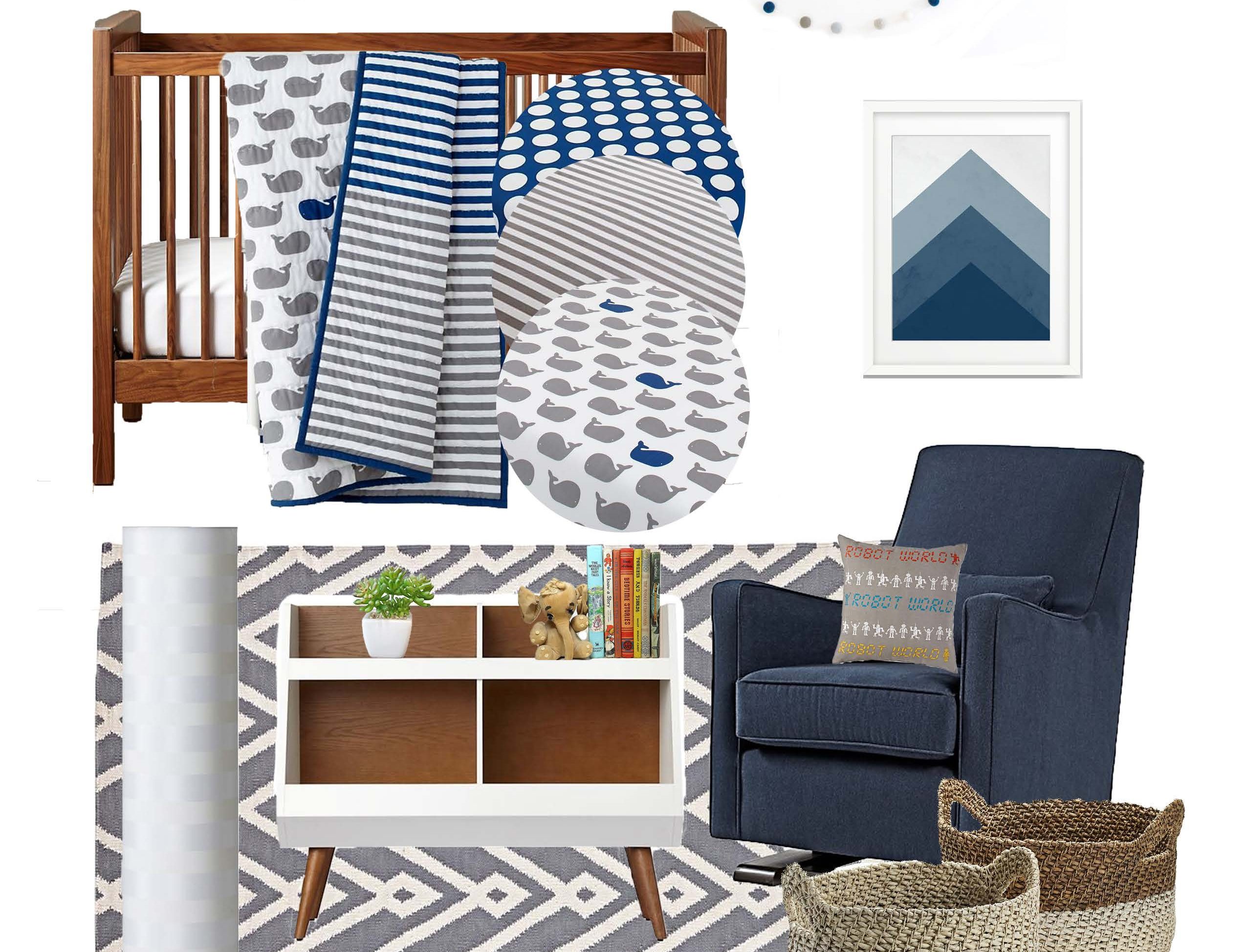 Navy & Grey Nursery Inspiration - Crate&Kids Blog