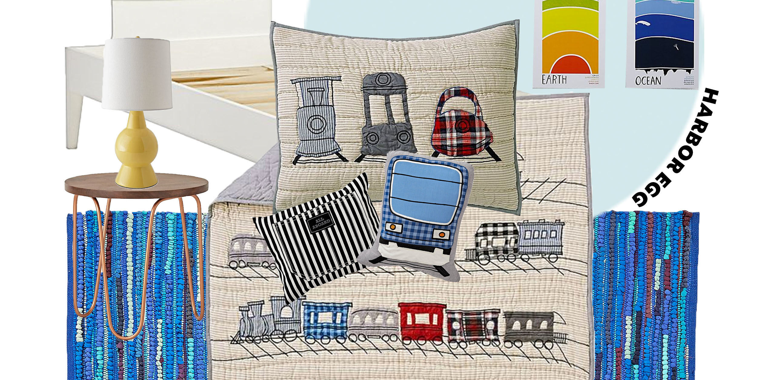 Train Bedroom Inspiration for Kids | Honest to Nod