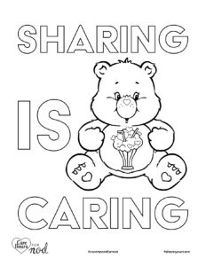 Share Your Care Day! Printable Care Bears Coloring Pages - Crate&Kids Blog