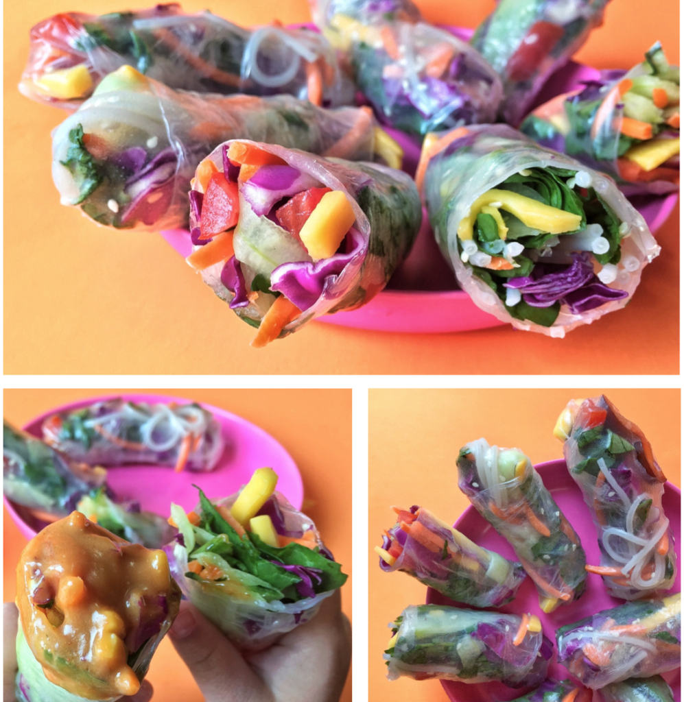 Rainbow Spring Roll Recipe - Crate&Kids Blog